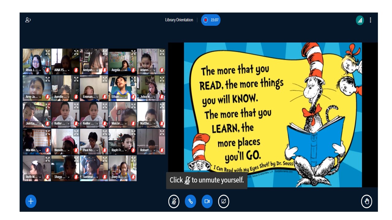 Elementary Library Orientation 2021 – Henry Luce III Library