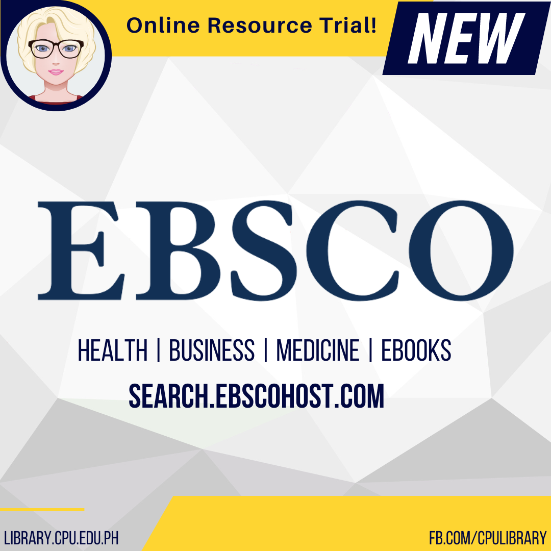 New online library resource for trial: EBSCO - Henry Luce III Library