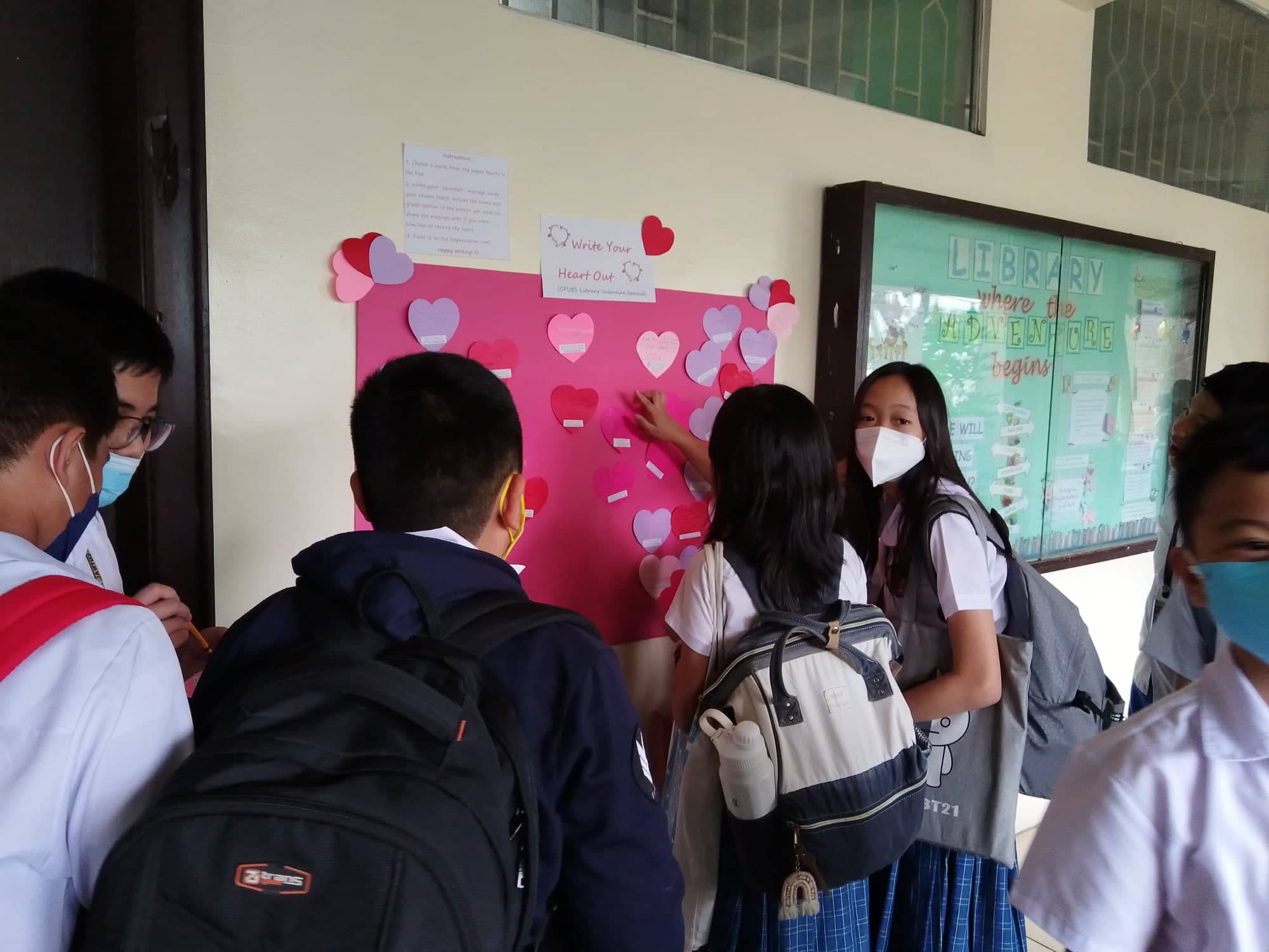 CPU Elementary Library Valentines Day activity: Write your heart out ...