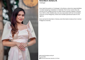 Filipiniana Section - Henry Luce III Library